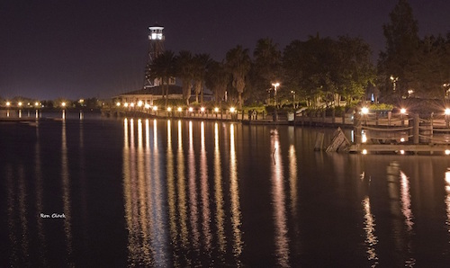 Evening over Lake Sumter and the Lighthouse in The Villages - Villages ...
