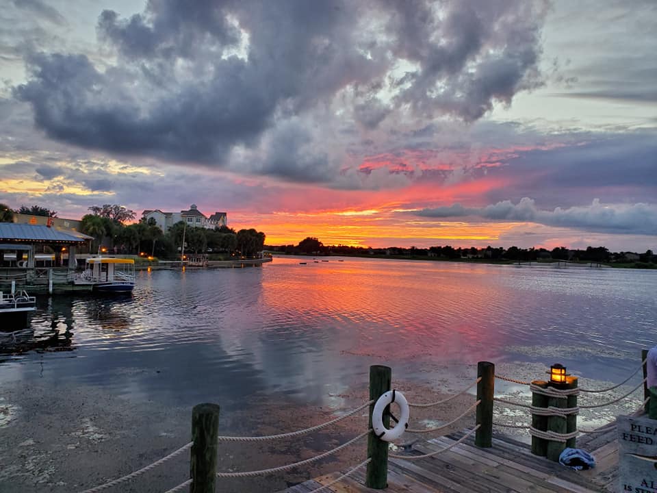 Stunning red sunset over Lake Sumter - Villages-News.com