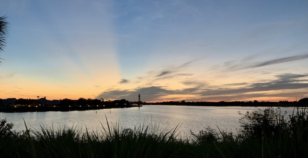 View Of Lighthouse At Lake Sumter Landing From Sunset Park - Villages ...