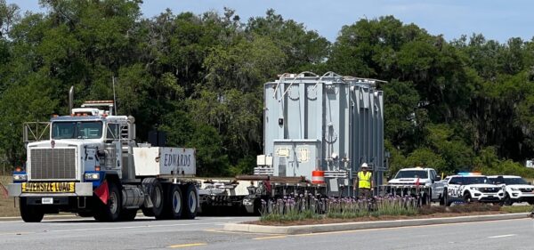 New transformer to support rapid growth makes long slow journey through ...