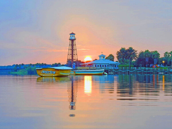 Beautiful sunrise from water at Lake Sumter - Villages-News.com