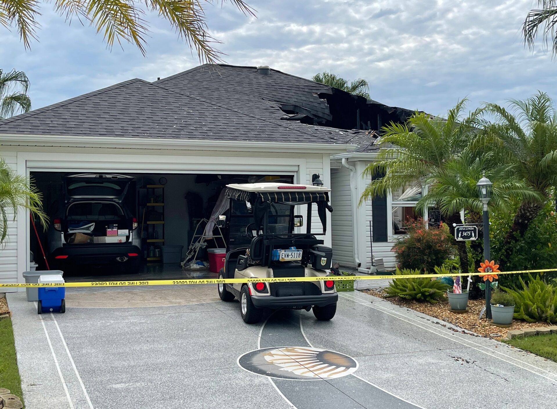 Lightning strike punches hole in roof of home in The Villages ...