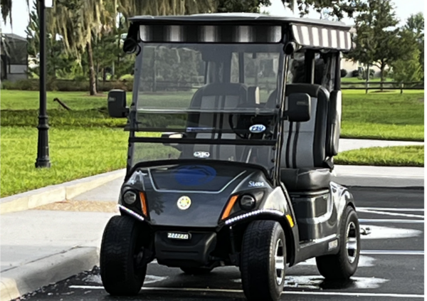 Bad golf cart parking at Riverbend Recreation Center - Villages-News.com