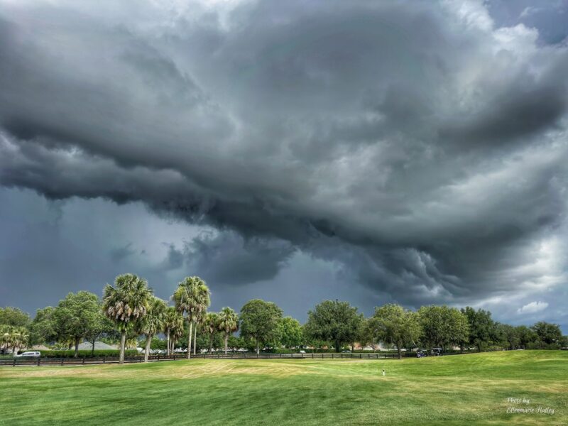 Dark thunderstorm clouds roll over Mallory Hill Country Club - Villages ...