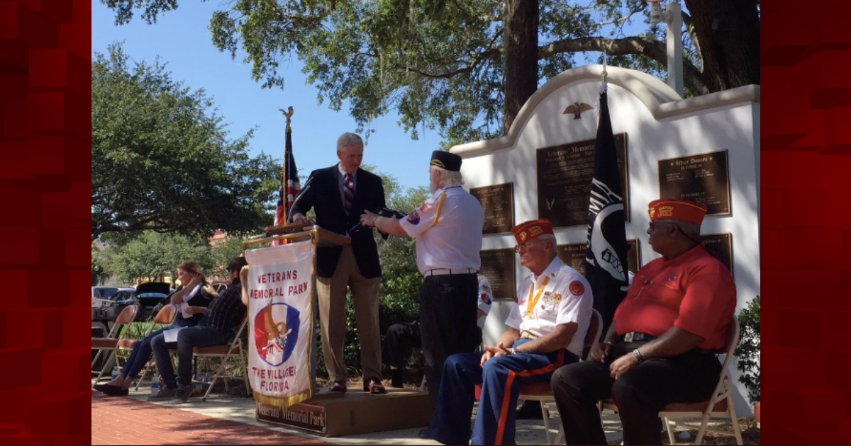 Congressman Daniel Webster surprises Veterans’ Memorial Park with a ...