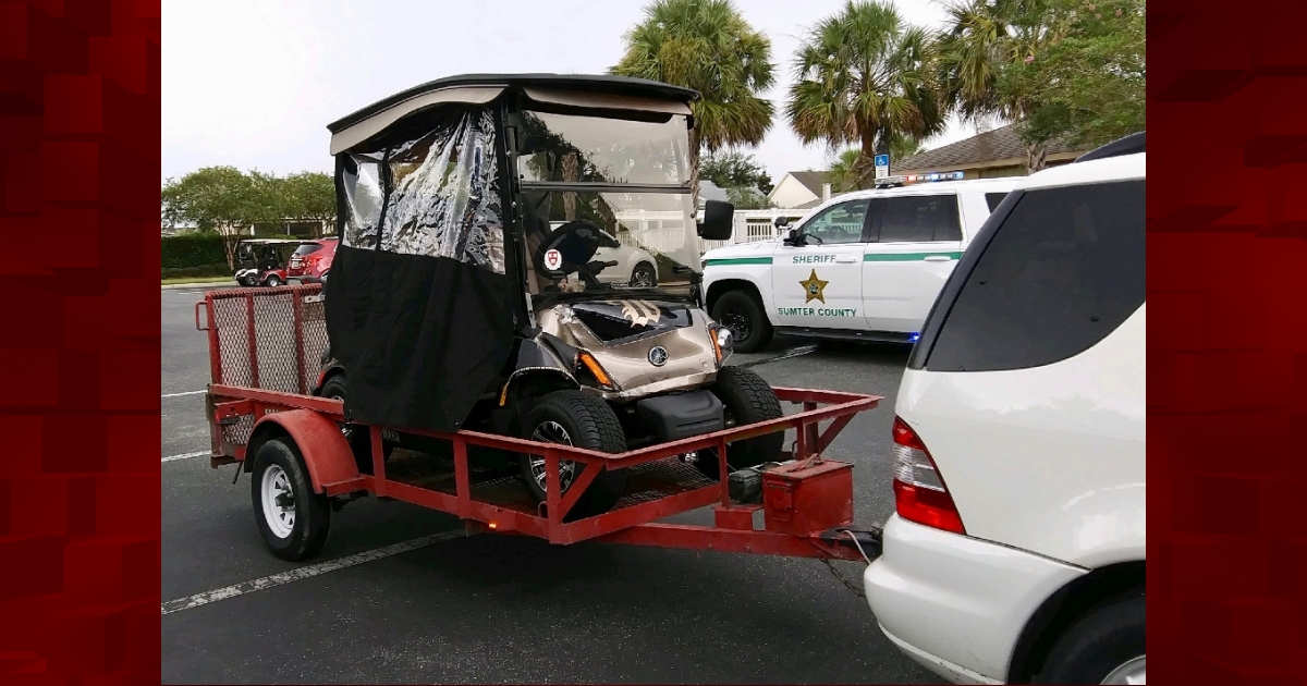 Car backs into path of golf cart in parking lot of pool in The Villages ...