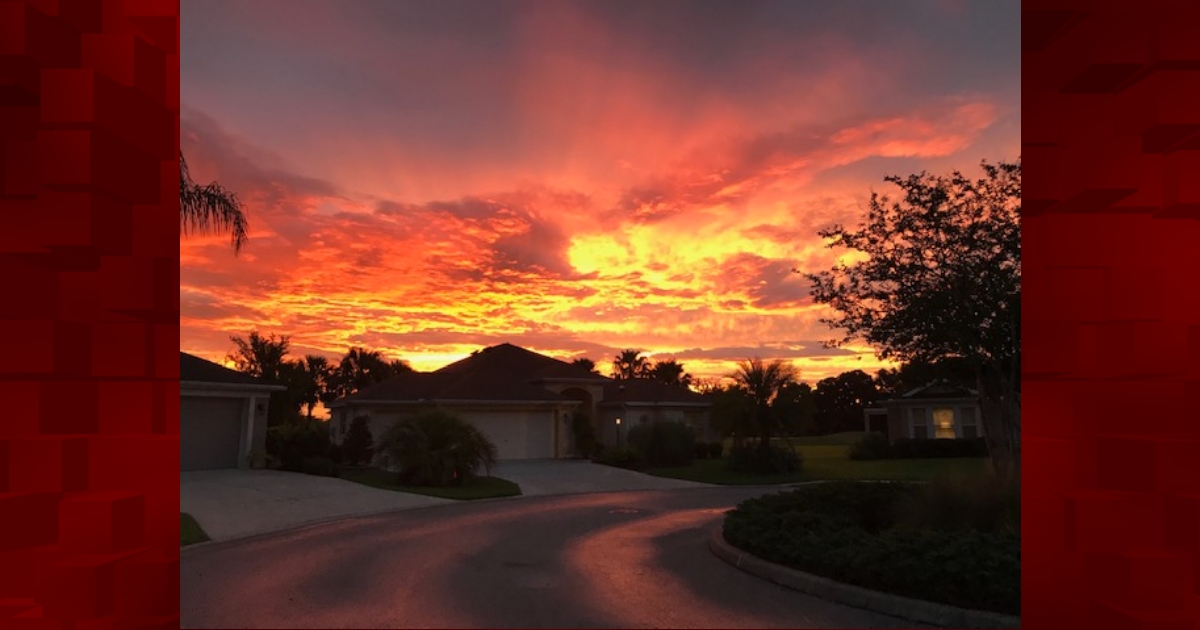 Incredible sunset over The Villages - Villages-News.com