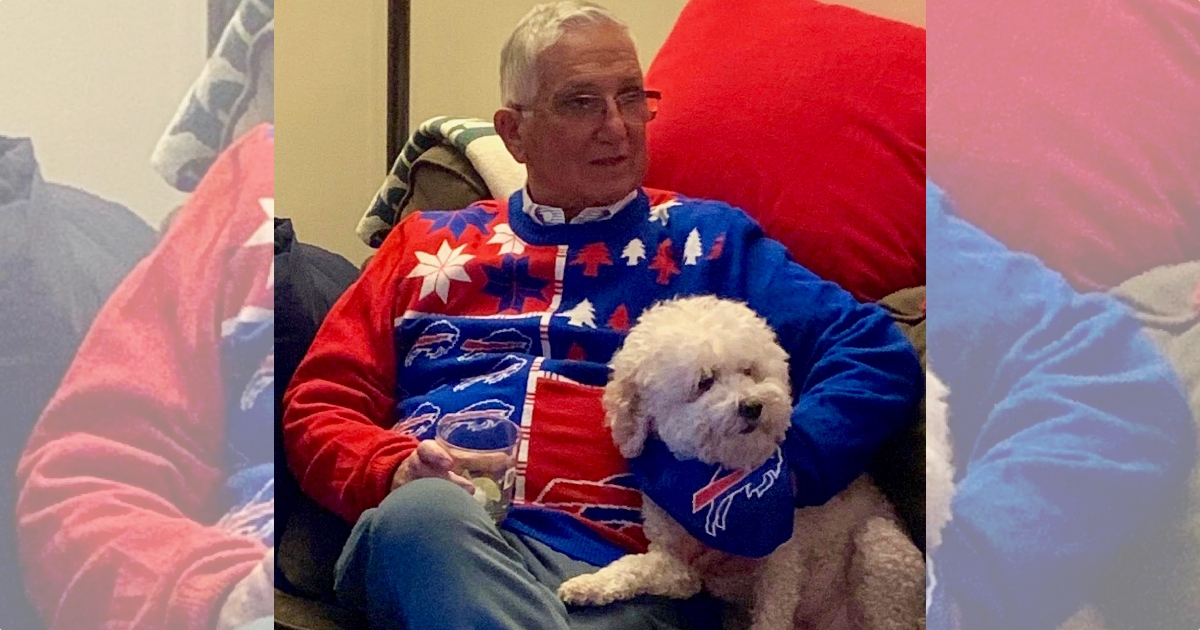 Big day for Buffalo Bills fan to celebrate with his dog - Villages-News.com