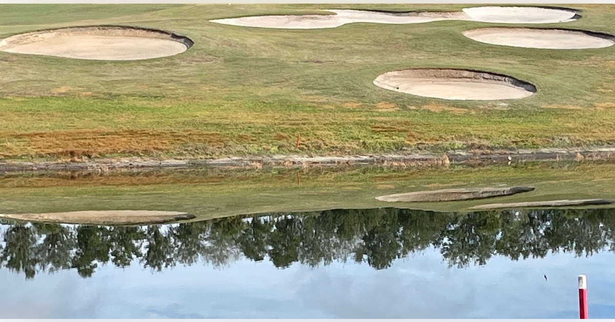 Reflections of sand trap in The Villages - Villages-News.com